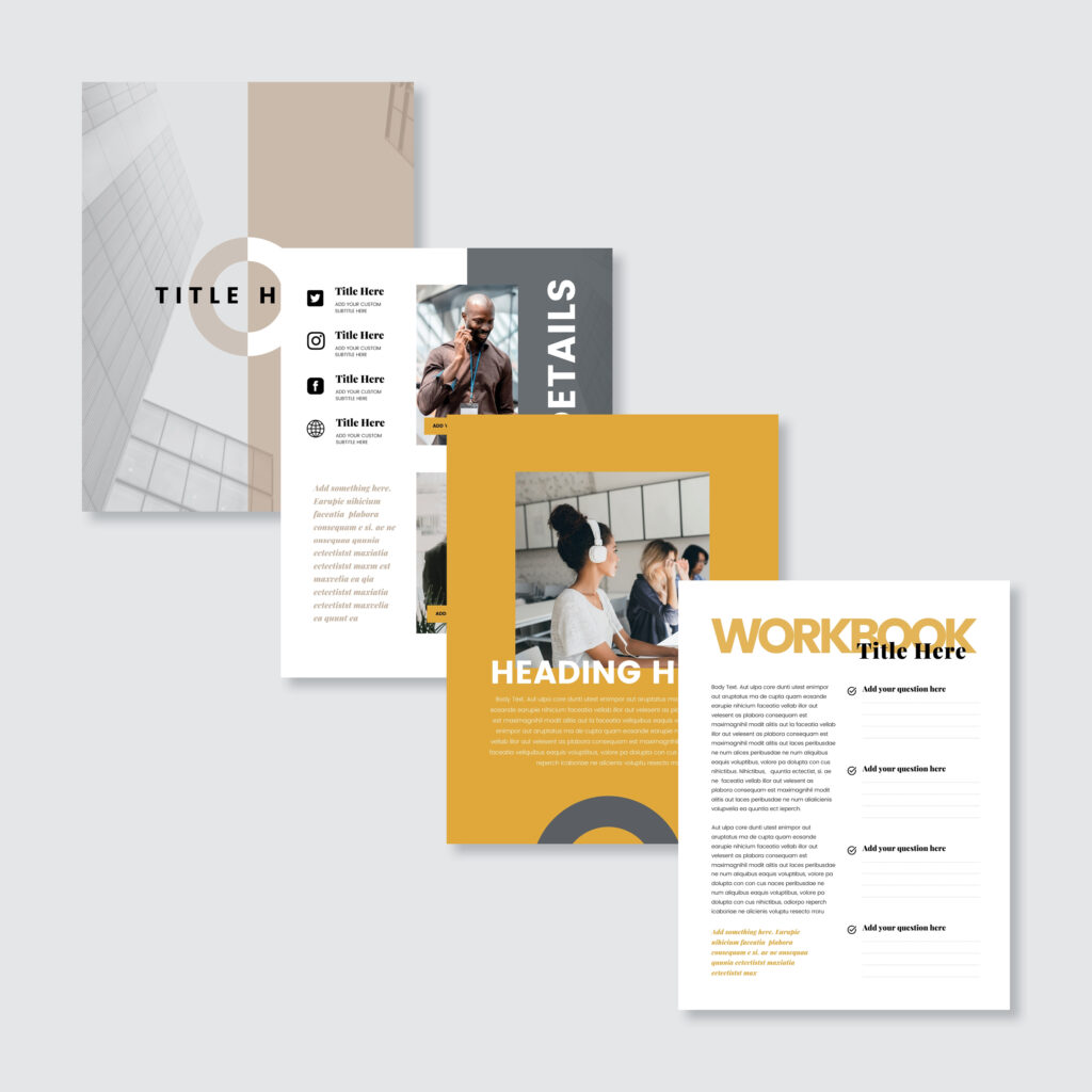 Course/client workbook template (20 page) – MD Creative Agency Inc.